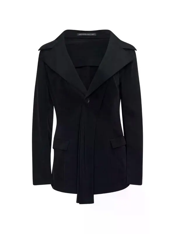 Yohji Yamamoto Asymmetric Notched-lapel Jacket