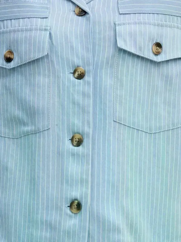 MOS MOSH Pinstripe Pocket Shirt