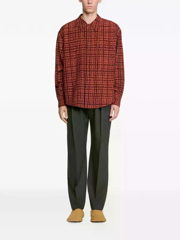 Sandro Shirt With Velvet Flocking