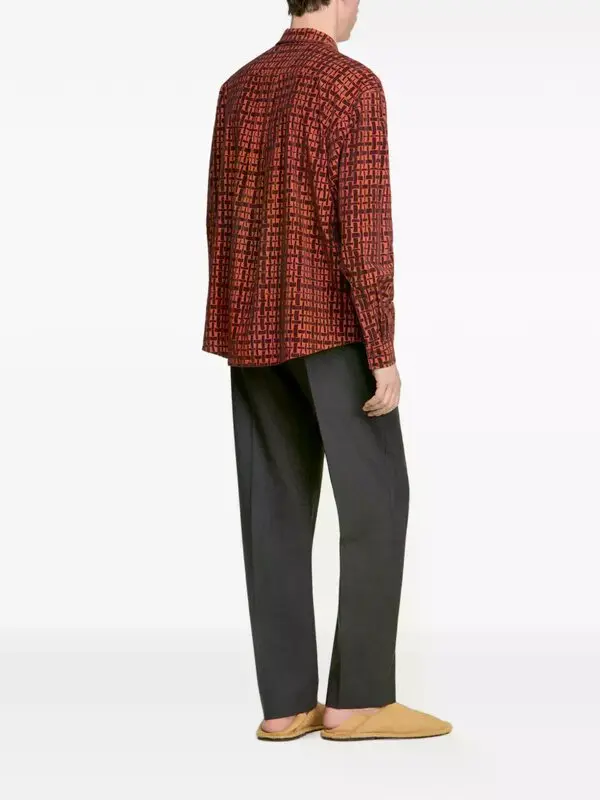 Sandro Shirt With Velvet Flocking