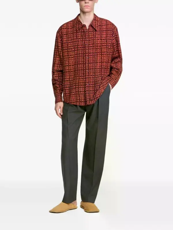 Sandro Shirt With Velvet Flocking