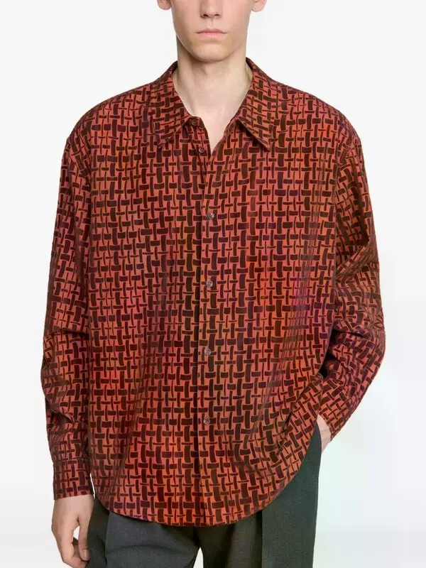 Sandro Shirt With Velvet Flocking
