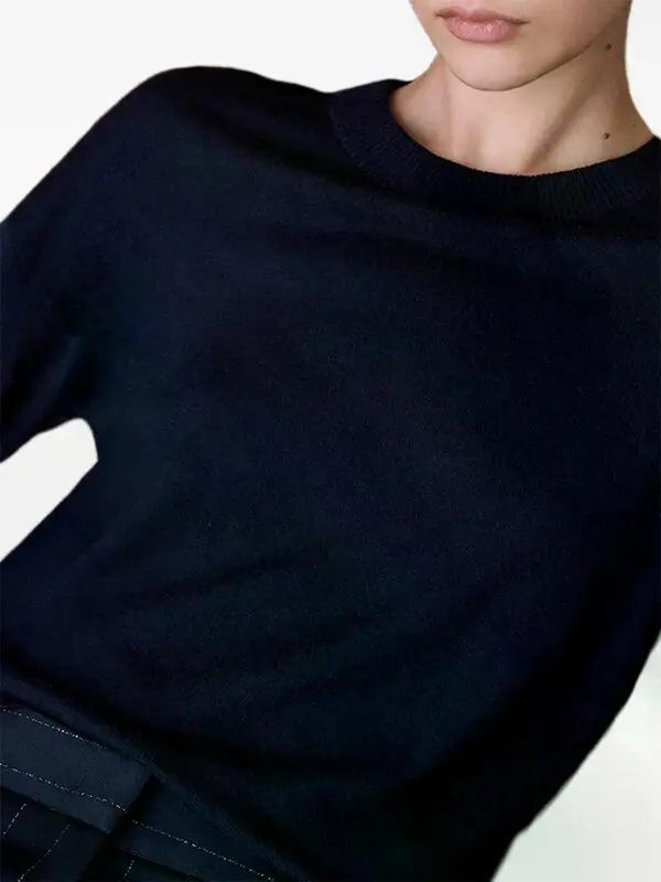 Liu Jo Wool Blend Crew Neck Sweater - Blue