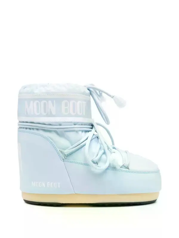Moon Boot Icon Logo-print Lace-up Boots - Blue