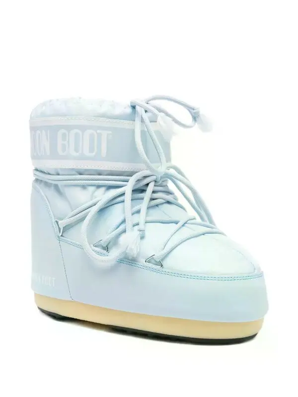 Moon Boot Icon Logo-print Lace-up Boots - Blue