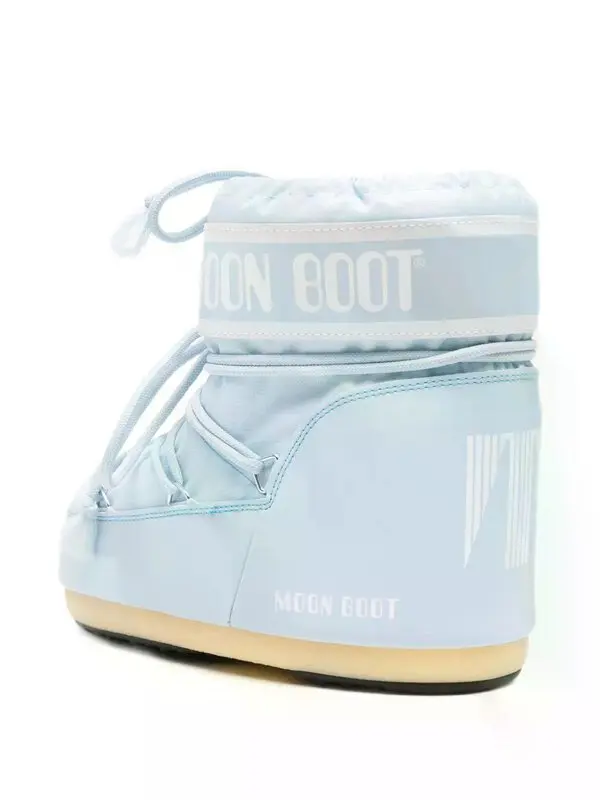Moon Boot Icon Logo-print Lace-up Boots - Blue