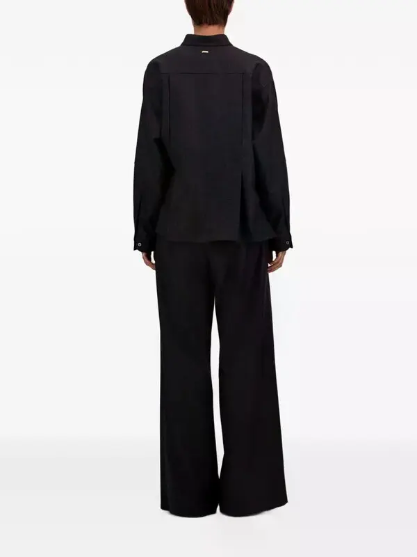 Herno Asymmetric-cut Wool-blend Shirt