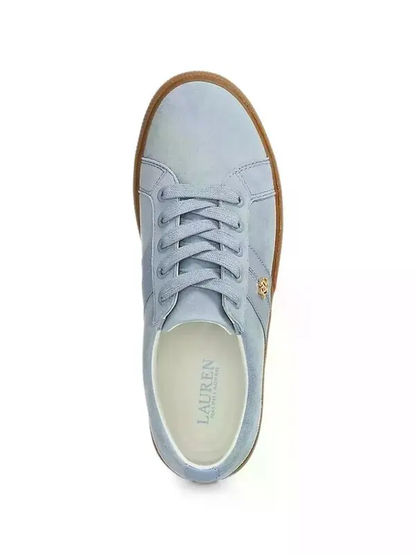 Ralph Lauren Janson Ii Logo-plaque Suede Sneakers