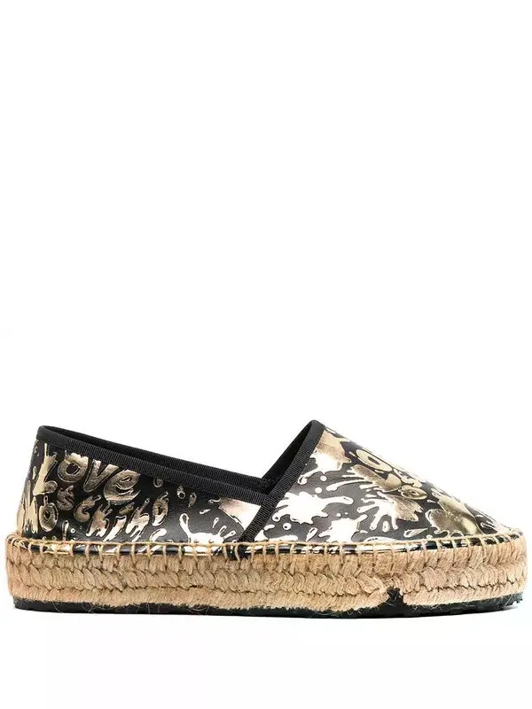 Moschino All-over Logo Espadrilles