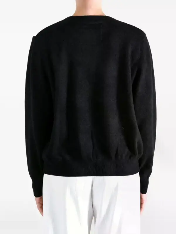 Frenckenberger Colour-block Open-front Cardigan