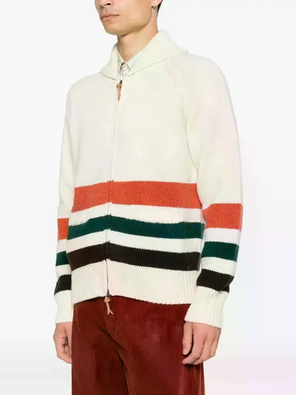 SEBAGO Dyer Bay Striped Zip-up Cardigan