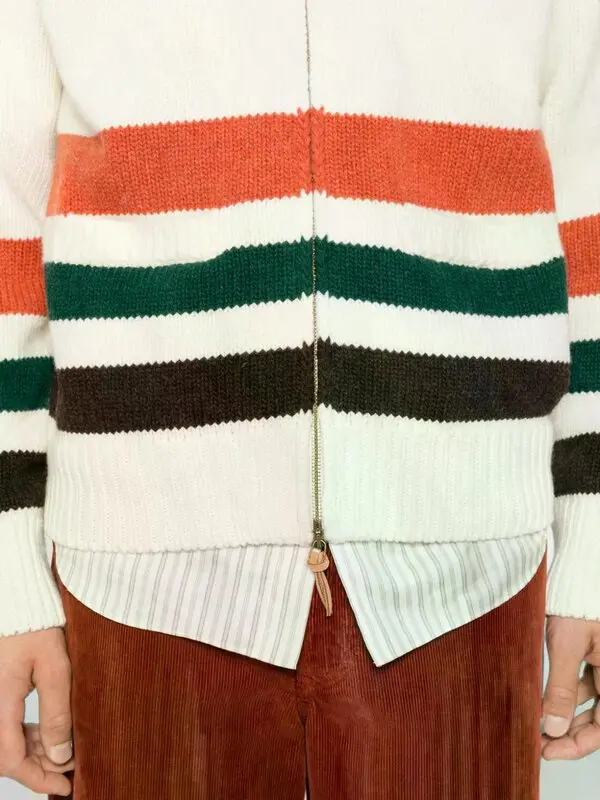 SEBAGO Dyer Bay Striped Zip-up Cardigan
