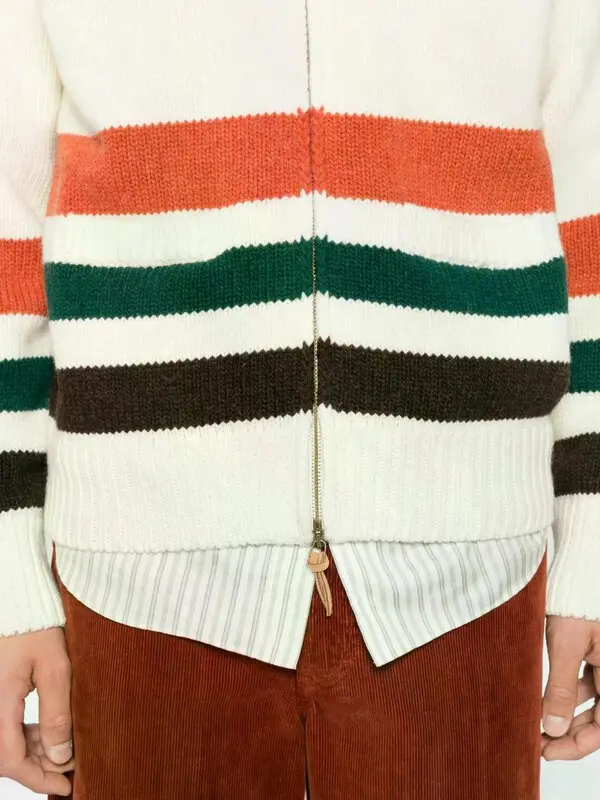 SEBAGO Dyer Bay Striped Zip-up Cardigan