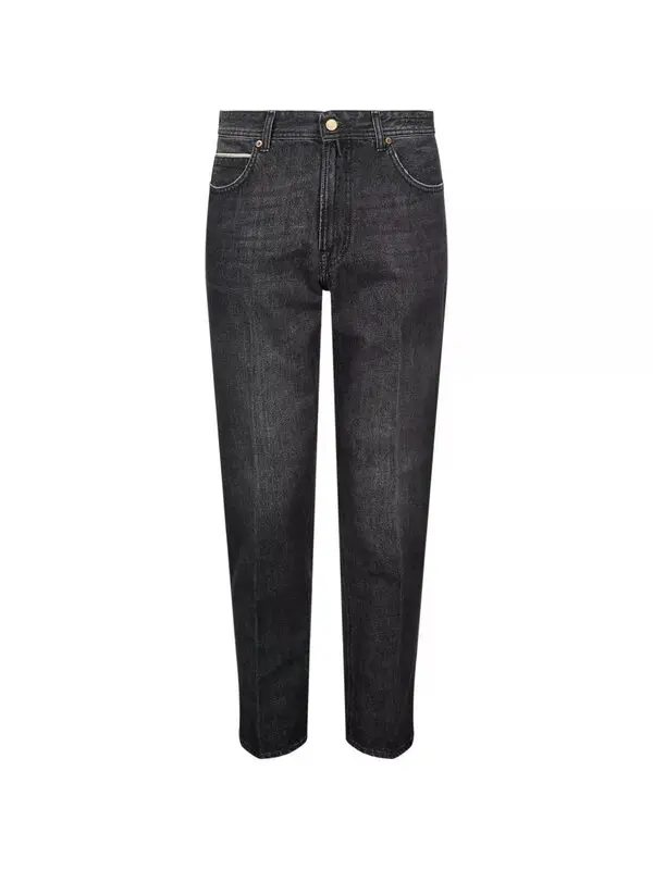 BRIGLIA 1949 Faded Pressed-crease Jeans