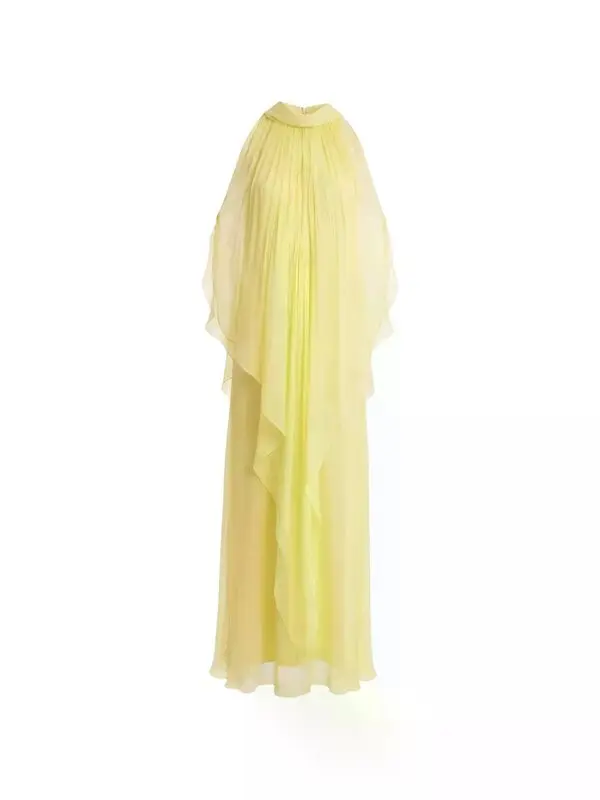 IRINA SCHROTTER Farah Pleated Maxi Dress