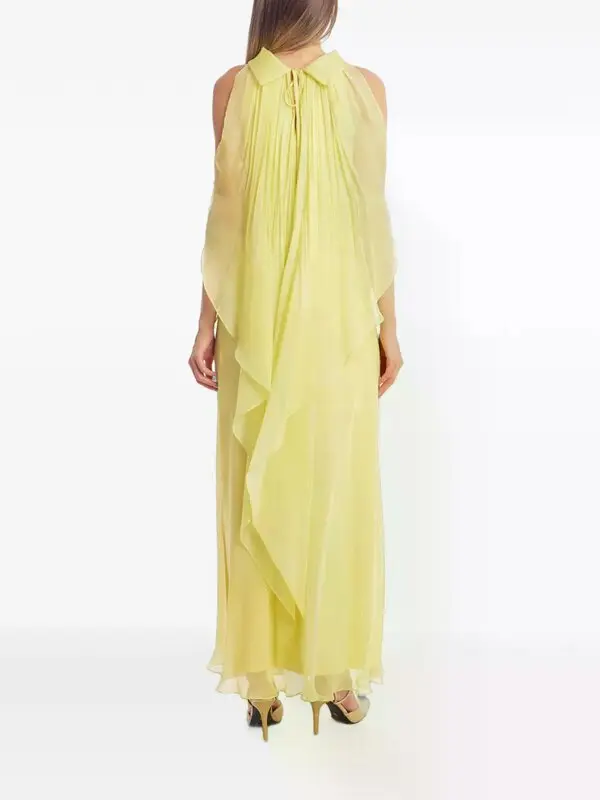 IRINA SCHROTTER Farah Pleated Maxi Dress