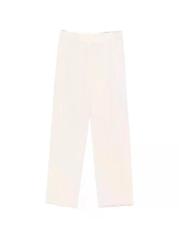 Issey Miyake Cropped Pleated Trousers - Yellow