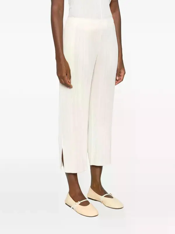 Issey Miyake Cropped Pleated Trousers