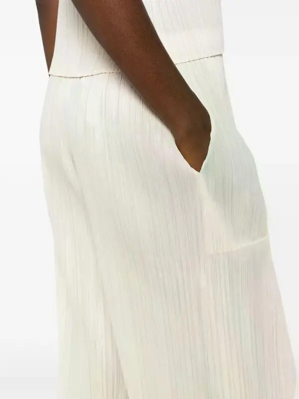 Issey Miyake Cropped Pleated Trousers
