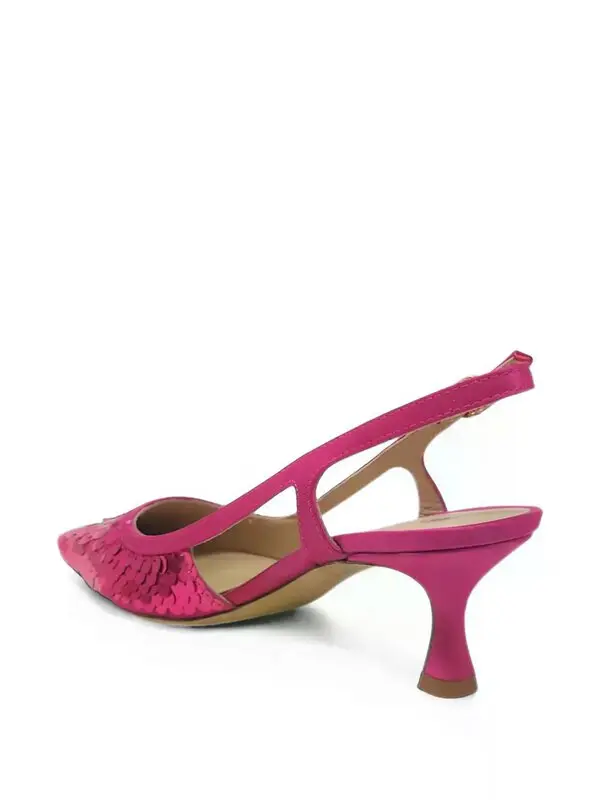 MADISON MAISON Sequin-embellished Slingback Pumps