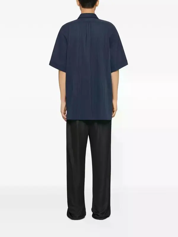 Givenchy Striped Short-sleeve Shirt