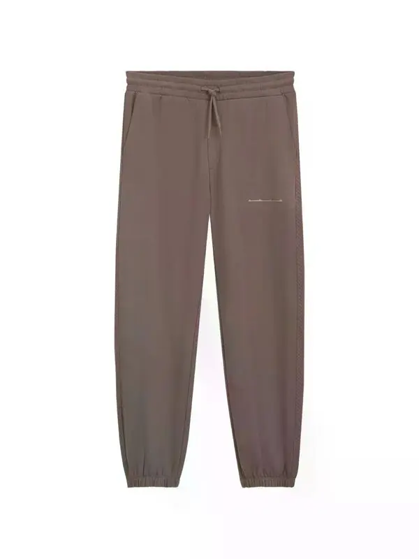 Hugo Relaxed-fit Cotton Sweatpants With Streetwear Logo - Brown