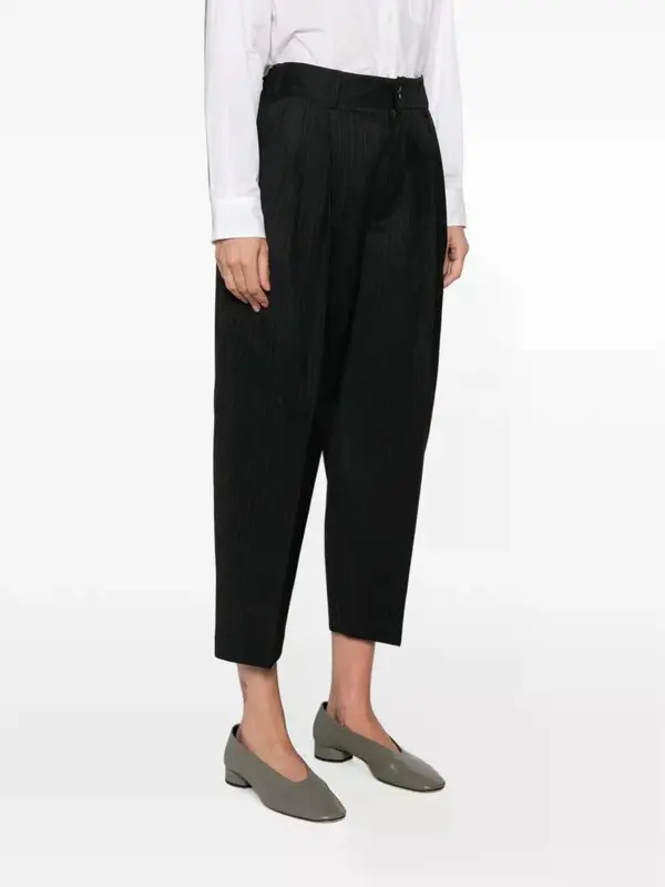 NICHOLSON & NICHOLSON Pinstripe Pleated Tailored Trousers