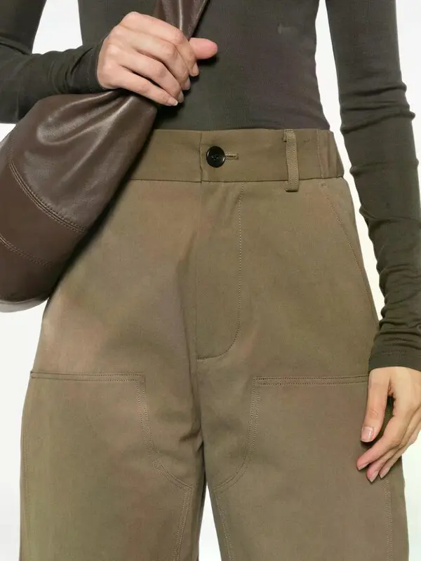 NICHOLSON & NICHOLSON Patch-pocket Tapered Trousers