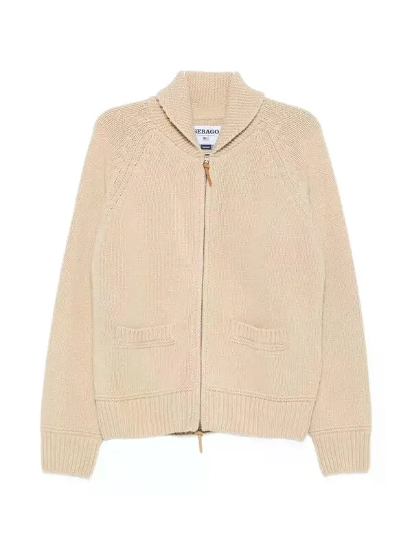 SEBAGO Anchor Intarsia Zip-up Cardigan