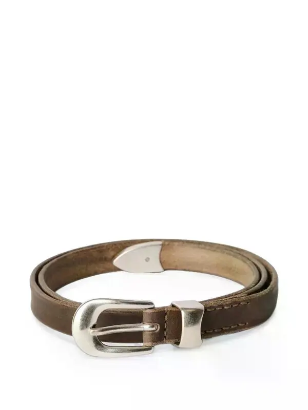 Our Legacy Buckle-fastening Leather Belt - Brown