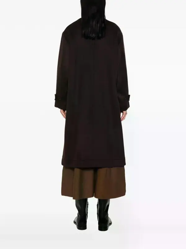 NICHOLSON & NICHOLSON Button-up Funnel Neck Coat