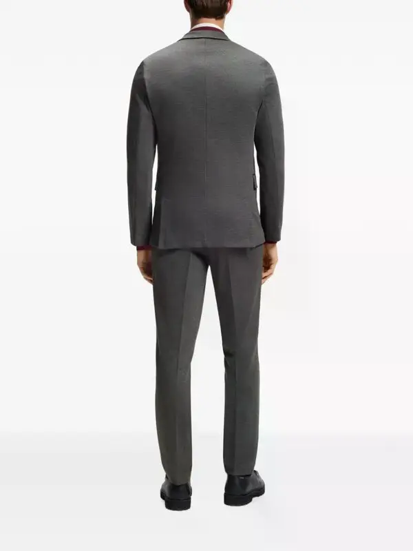 Hugo Extra-slim-fit Suit Jacket In Melange Stretch Twill