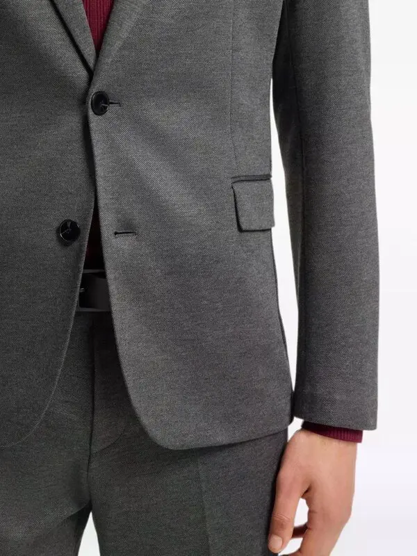 Hugo Extra-slim-fit Suit Jacket In Melange Stretch Twill
