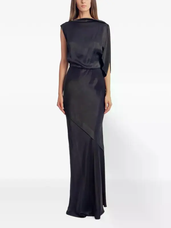IRINA SCHROTTER Beatrice Asymmetric Maxi Dress