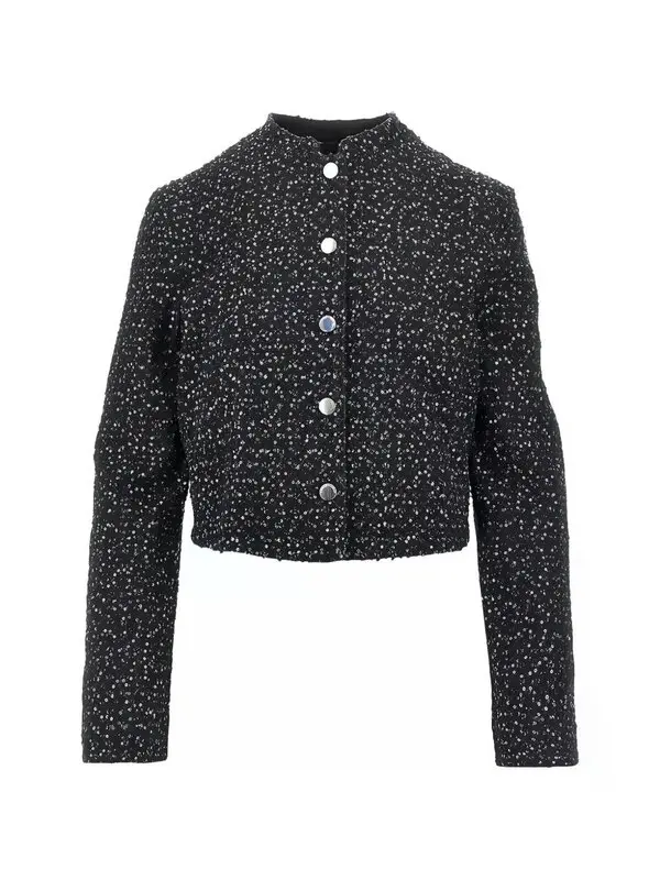 Emporio Armani Cropped Sequin-embellished Jacket