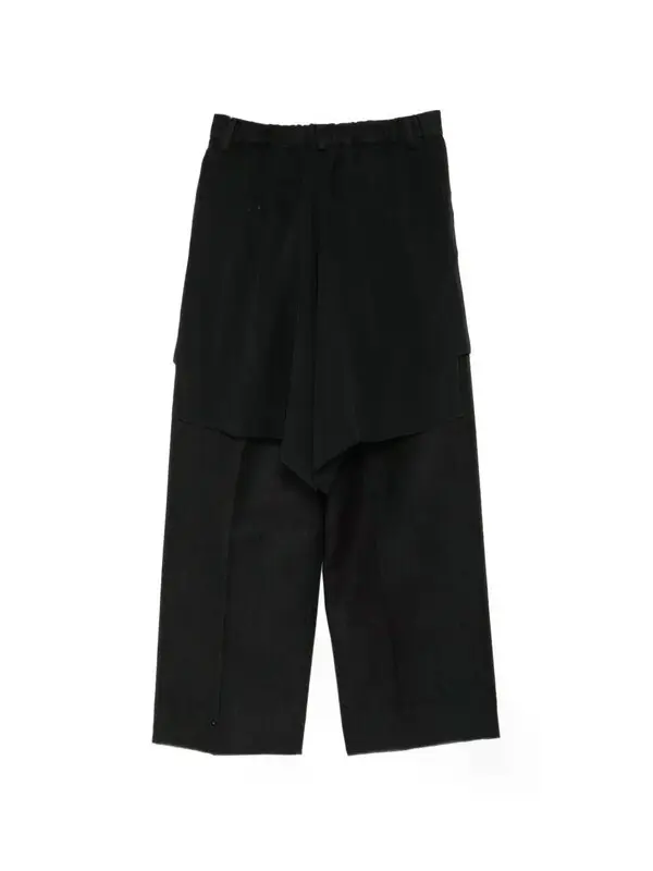 Undercover Layered-panel Wide-leg Trousers