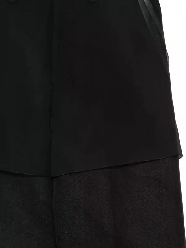 Undercover Layered-panel Wide-leg Trousers