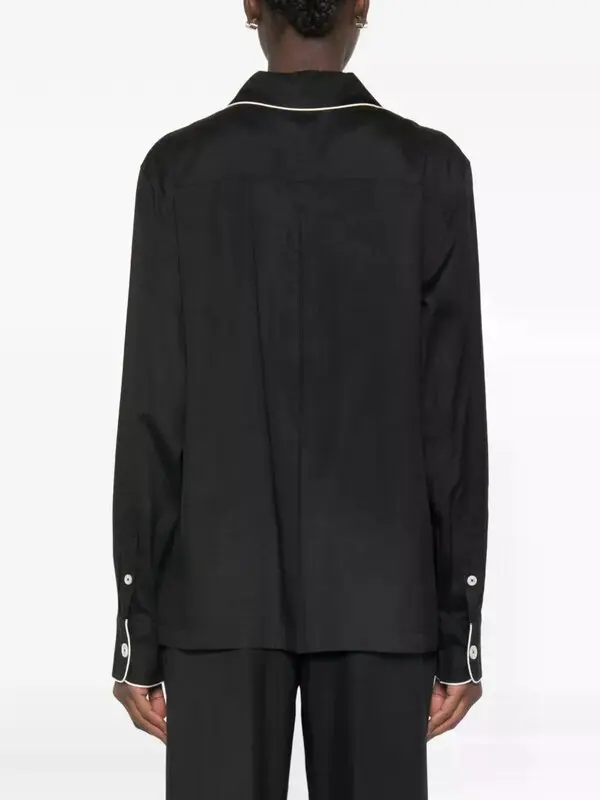 TOTEME Piped-trim Pajama Shirt