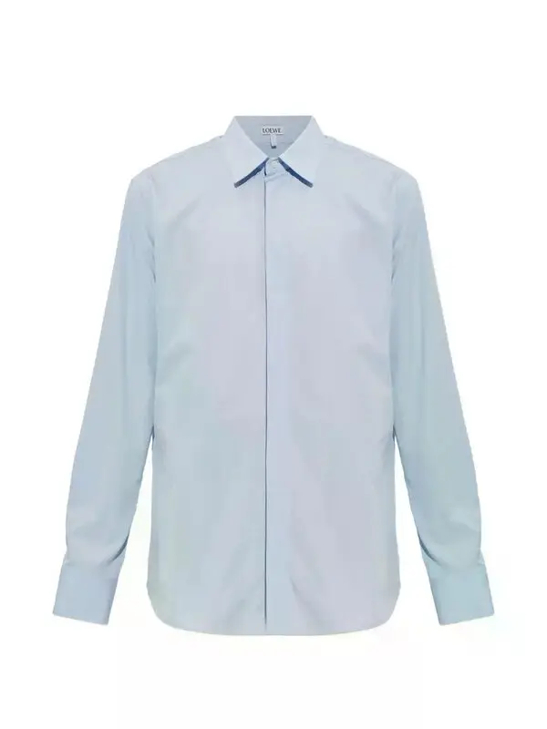 Loewe Embroidered-logo Shirt - Blue