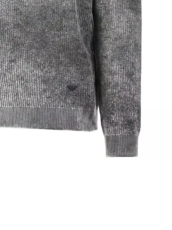 Emporio Armani Ribbed-knit Crew-neck Sweater