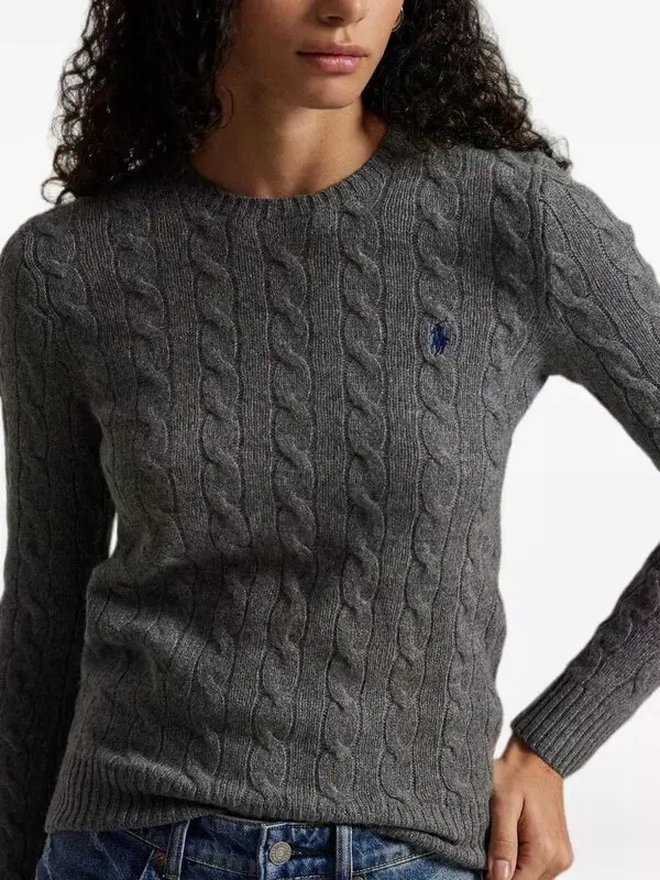 Polo Ralph Lauren Cable-knit Logo-embroidered Sweater