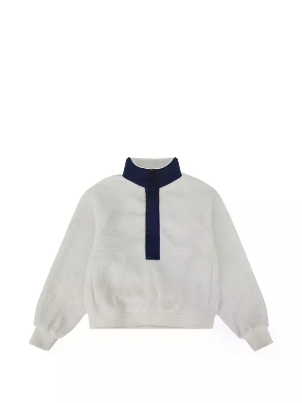 ENTIRE STUDIOS Fleece-texture Quarter-zip Sweater