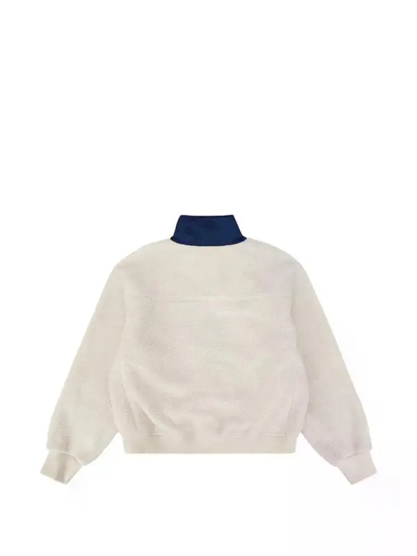 ENTIRE STUDIOS Fleece-texture Quarter-zip Sweater - Neutrals