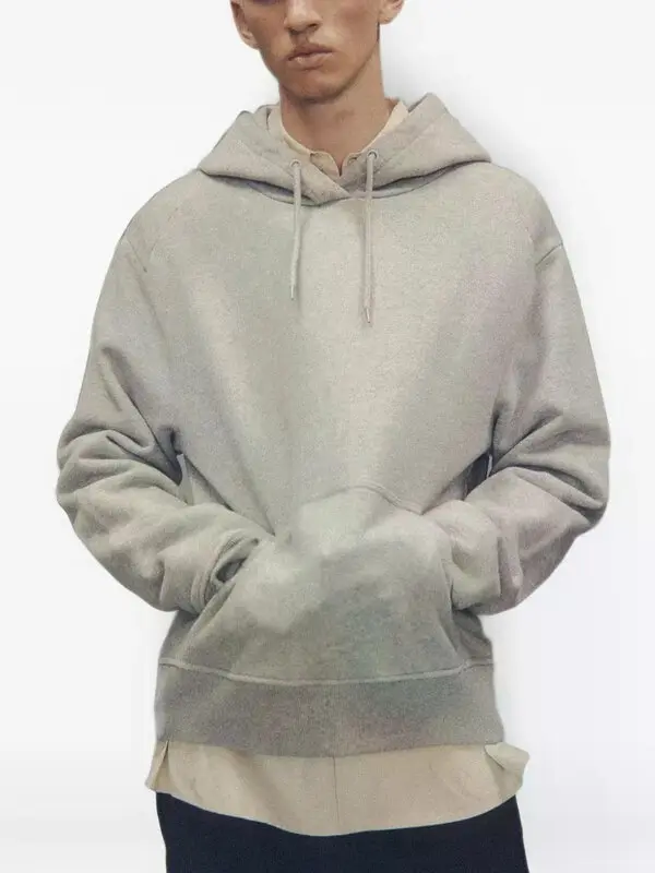ENTIRE STUDIOS Drawstring Pouch-pocket Hoodie - Grey