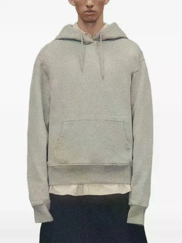 ENTIRE STUDIOS Drawstring Pouch-pocket Hoodie - Grey