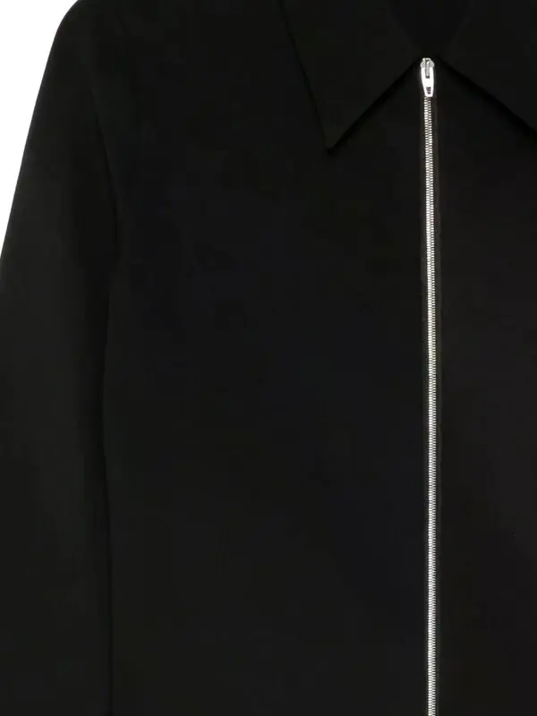 JIL SANDER Zip-up Pointed-collar Jacket - Black