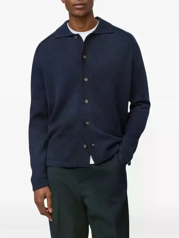 Soft Goat Cashmere Button-up Cardigan