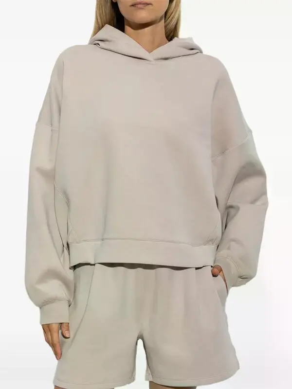 Nike Logo-print Cropped Hoodie