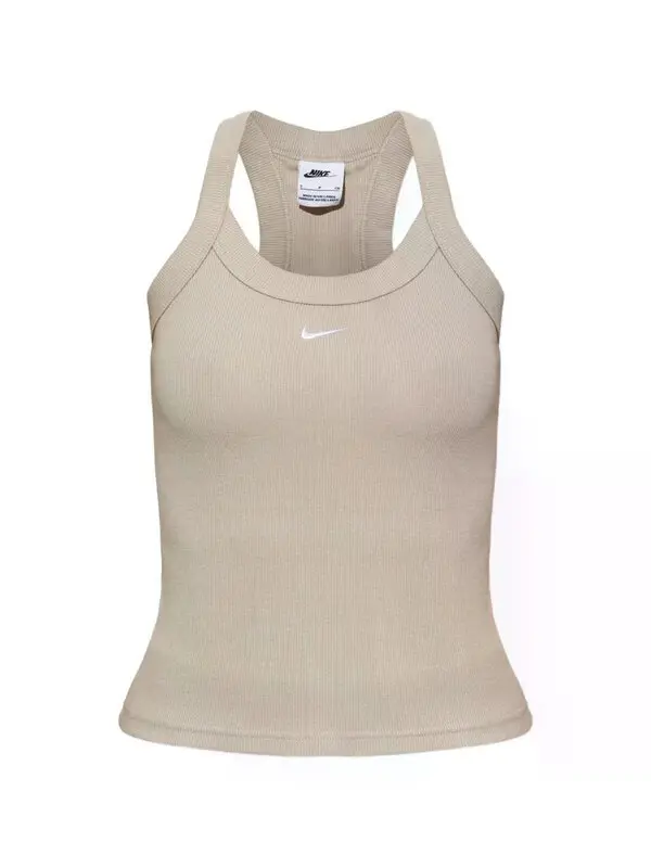 Nike Ribbed-knit Racerback Top - Neutrals