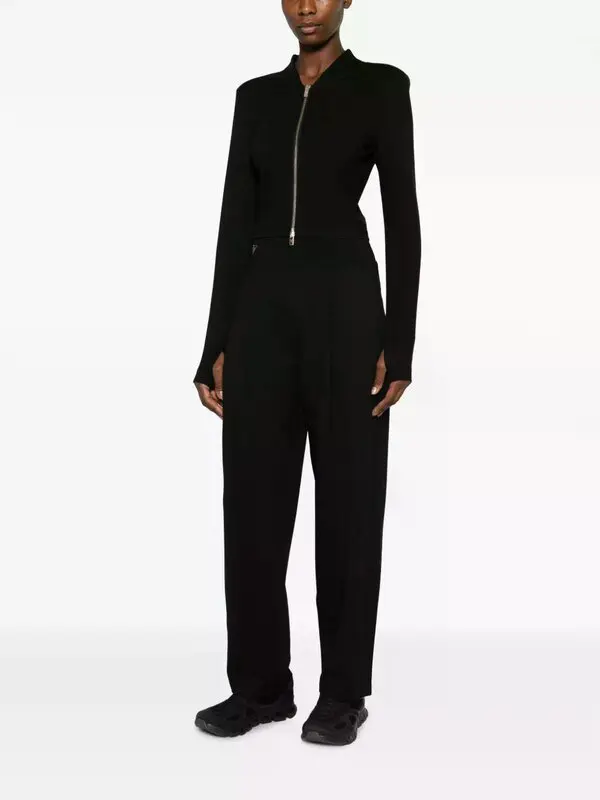 MACRON Logo Plaque Pleated Trousers
